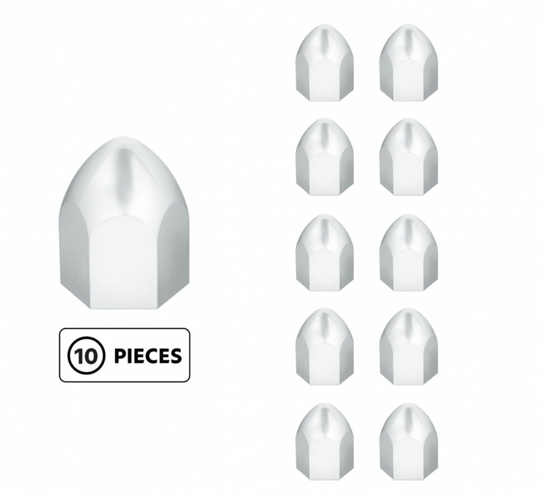 Truck City Chrome & Parts - 1" x 1 5/8" Chrome Plastic Bullet Nut Cover ...